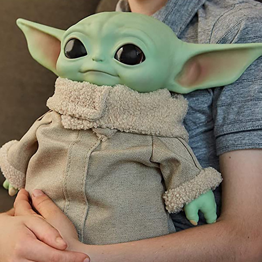 28 cm Star Wars Yoda bebé Grogu Pvc anime muñeco de peluche móvil ...
