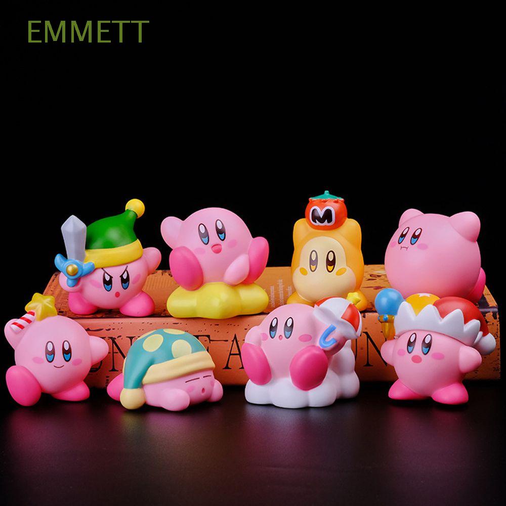 Emmett Kirby Figura Coleccionable Kawaii Dibujos Animados Juguetes Para Niños Decoración De