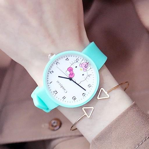 Reloj De Mujer Lindo De Dibujos Animados Hello Kitty Color Caramelo ...