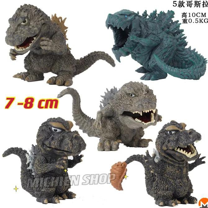 Bandai America Godzilla Chibi Godzilla Mechagodzilla Mini Figure 2-Pack ...