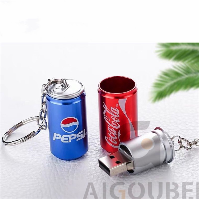 (Spot) Metal Creativo USB 2.0 Mini Coca-Cola De Dibujos Animados 4GB ...