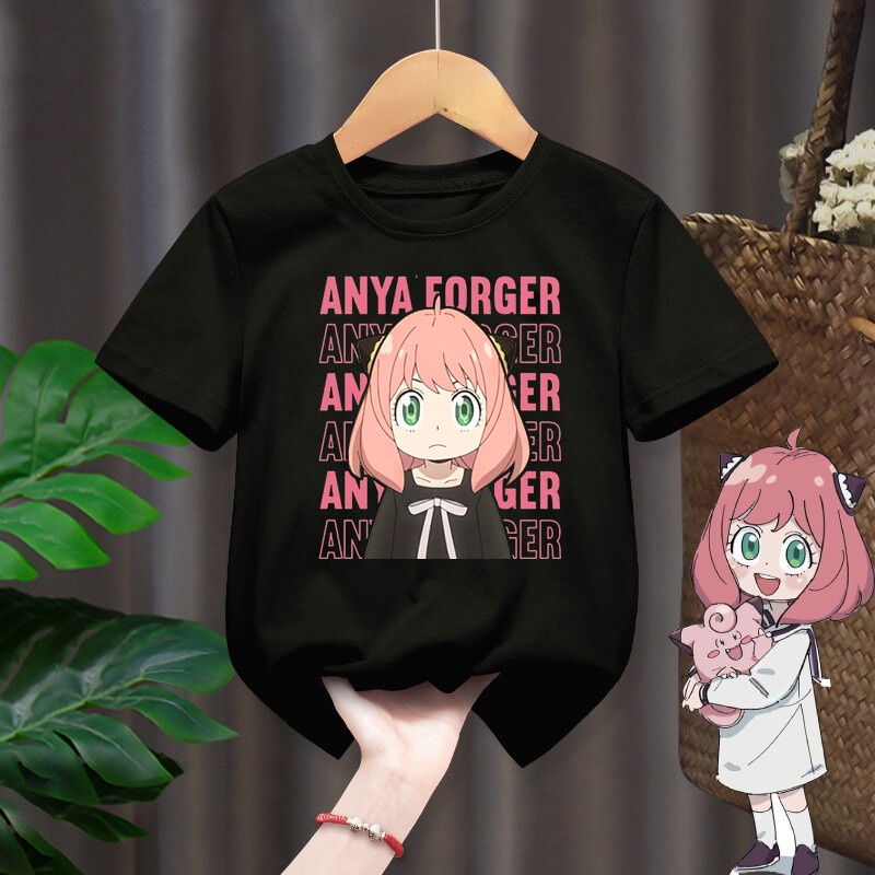 Camiseta Spy X Family Anya Kids Para Niña , De Manga Corta Para Niños , Moda De Alta Calidad ...
