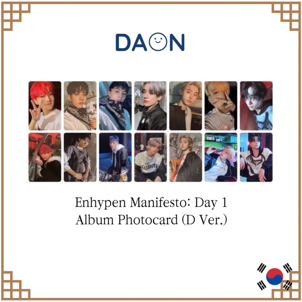 Enhypen Manifesto: Day 1 Album Photocard (Regular Ver.) | Shopee México