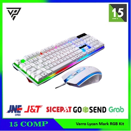 Kit Varro Lycan Gaming teclado y ratón Mark RGB | Shopee México