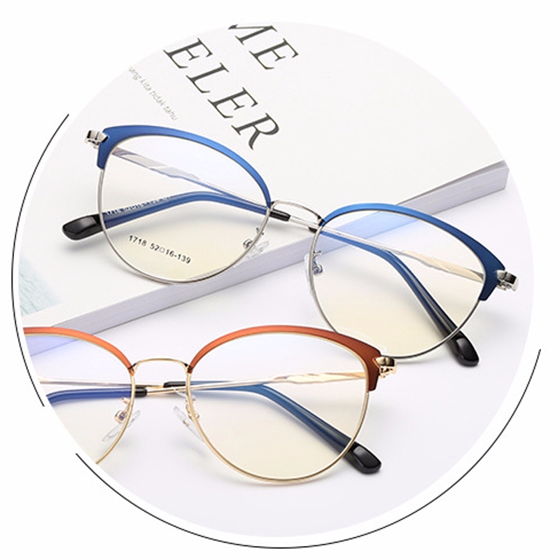 Lentes Planos De Metal Vintage Moda Casuales Con Marco De Para ...