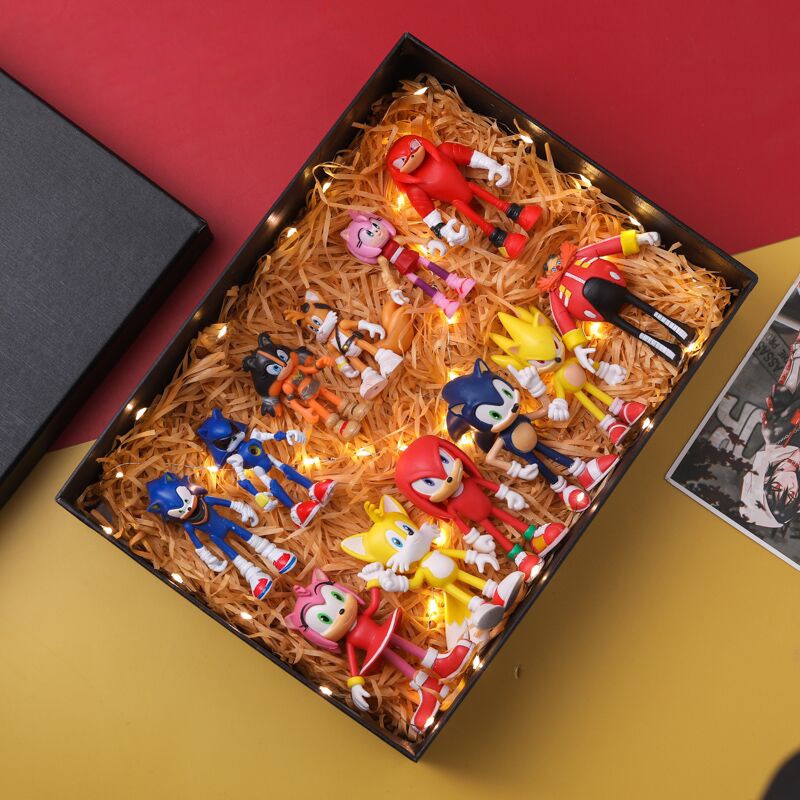 6 Unids/set Super Sonic The Hedgehog PVC Figura De Acción Personajes ...