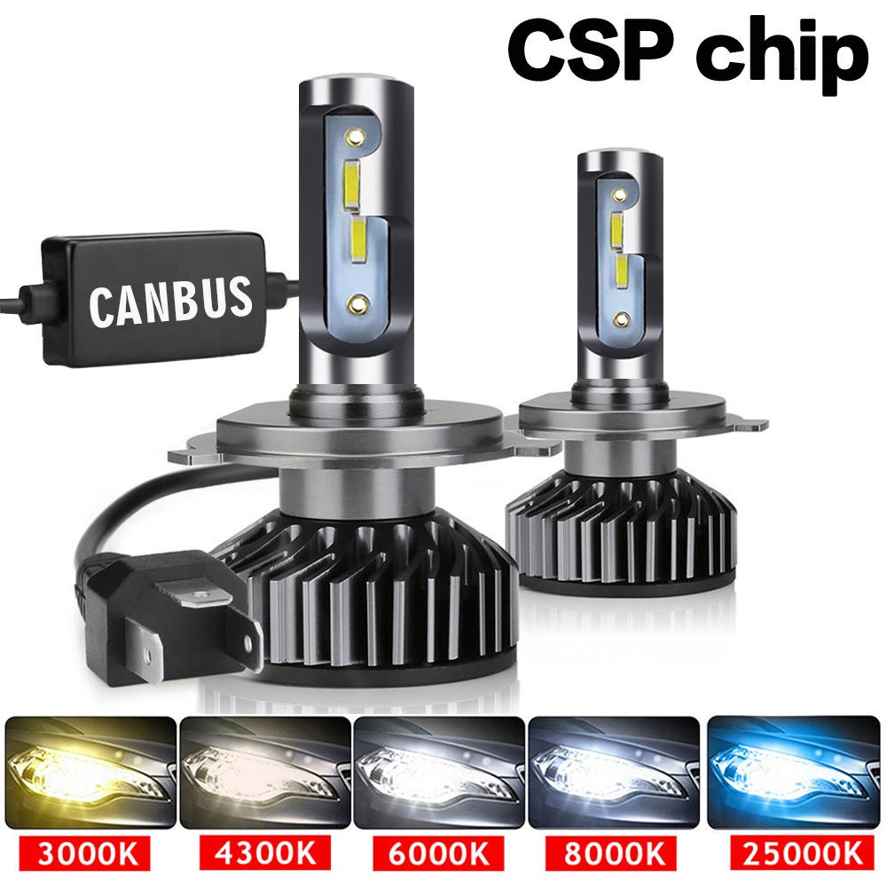 Kit De Faros LED Delanteros F2 CSP Focos Led H1 H4 H7 H8/h9/h11 9012 HIR2 9005 HB3 9006 HB4 Luz ...