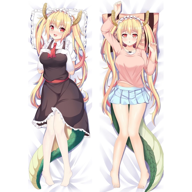 2022 Nueva Miss Kobayashis Dragon Maid Tohru Anime Dakimakura Funda De Almohada Corporal