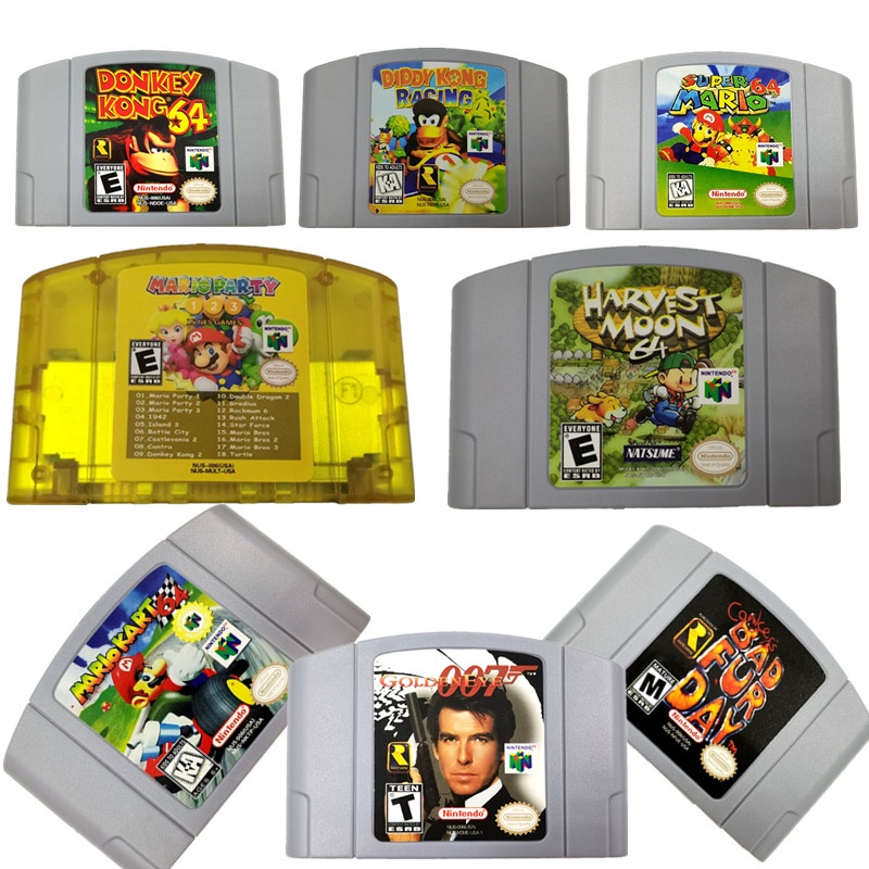 Para N64 Nintend Tarjetas De Juego Marioed Kart Versión Estadounidense ...