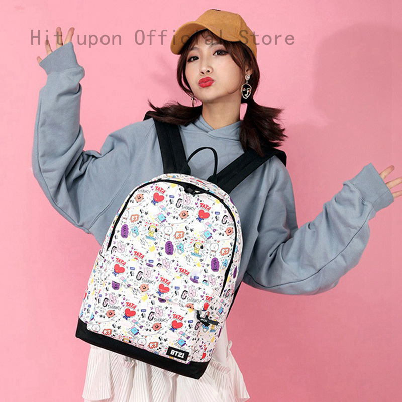 Mochila De Lona De Dibujos Animados hit on kpop bts bt21 tata shooky ...