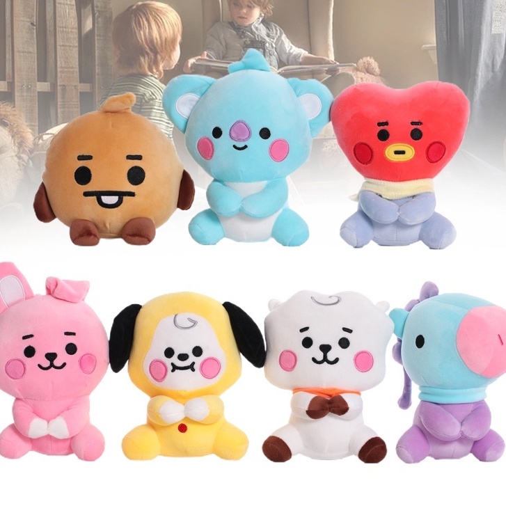 Kpop bts bt21 Muñeca Sentado Felpa Bebé tata cooky chimmy Garantía De ...