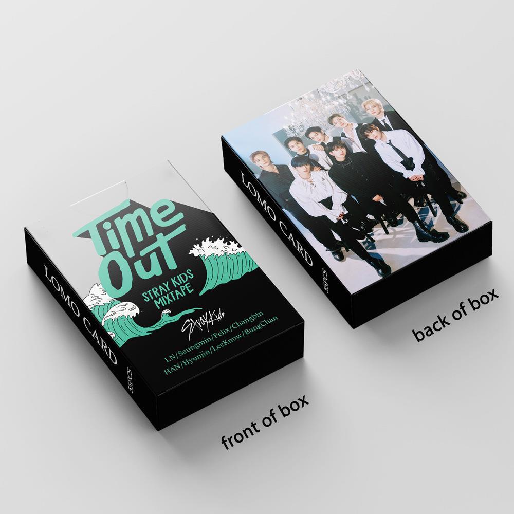 55pcs KPOP Stray Kids Photocards Time Out LOMO Card Idol Album ...