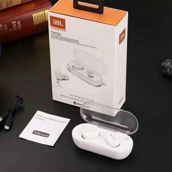 Jbl TWS-4 Wireless Bluetooth In The Ear (With Mic Yes, White, Black ...