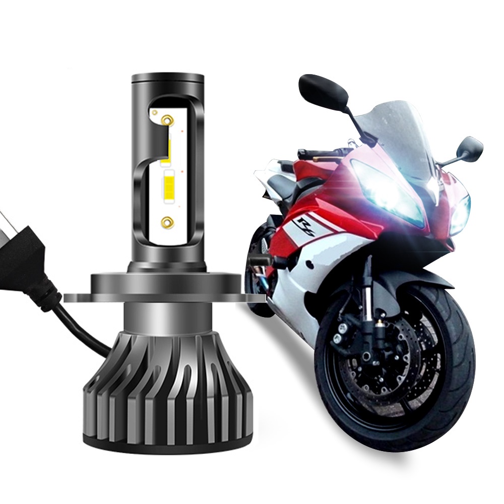 1 unidad de faro de motocicleta LED H4 H7 H11 H1, faros antiniebla ...