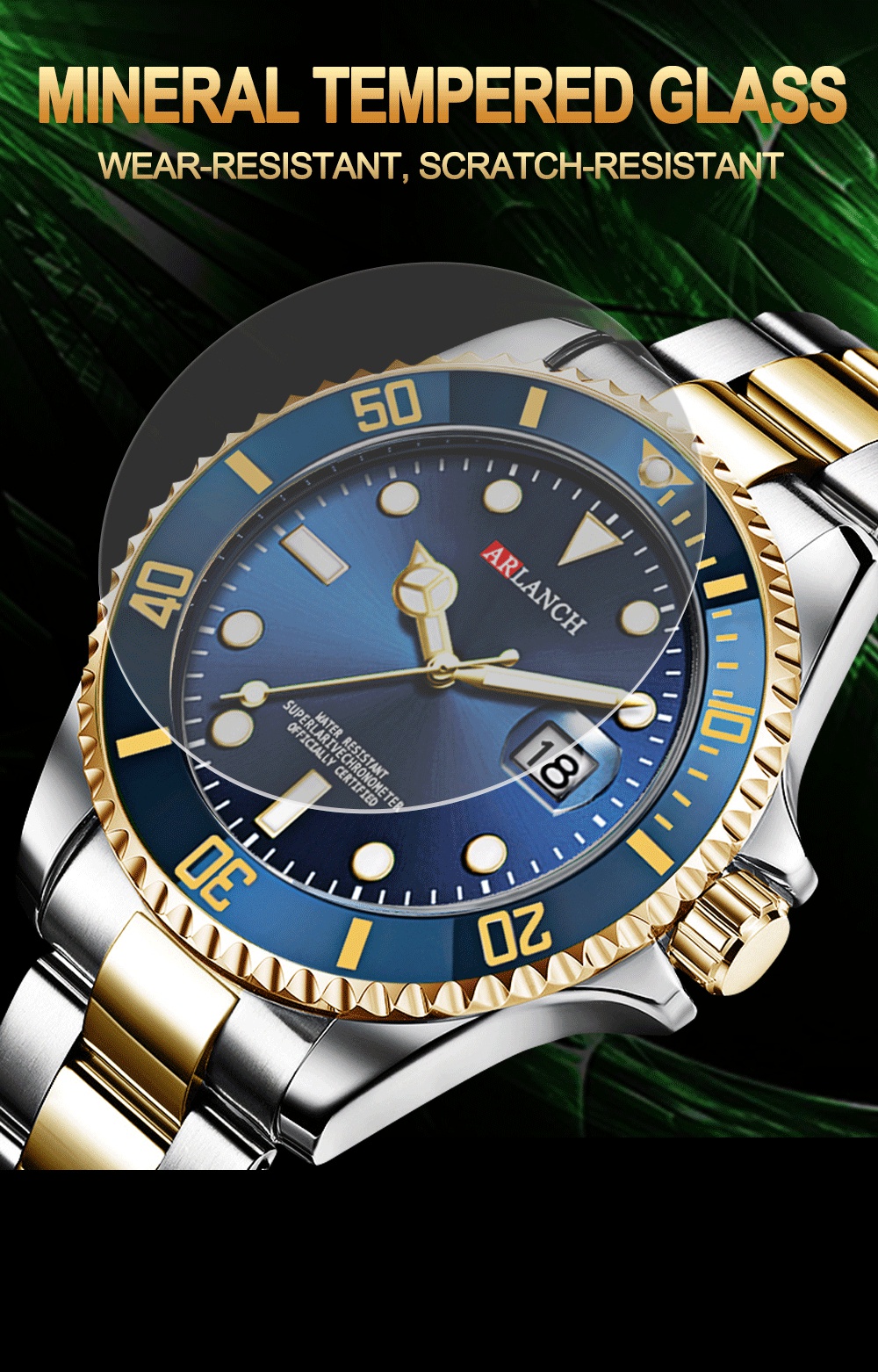 ARLANCH Hot Sell Hombres Quatrz Reloj Deportivo Para Hombre Relojes Top ...