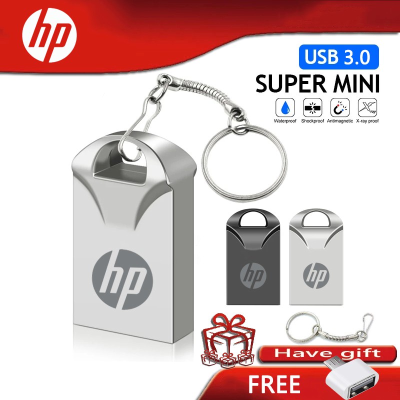 HP USB3.0 mini pen drive 125GB 512GB 1TB 2T usb de metal 64gb para PC/Teléfono Móvil memoria usb ...