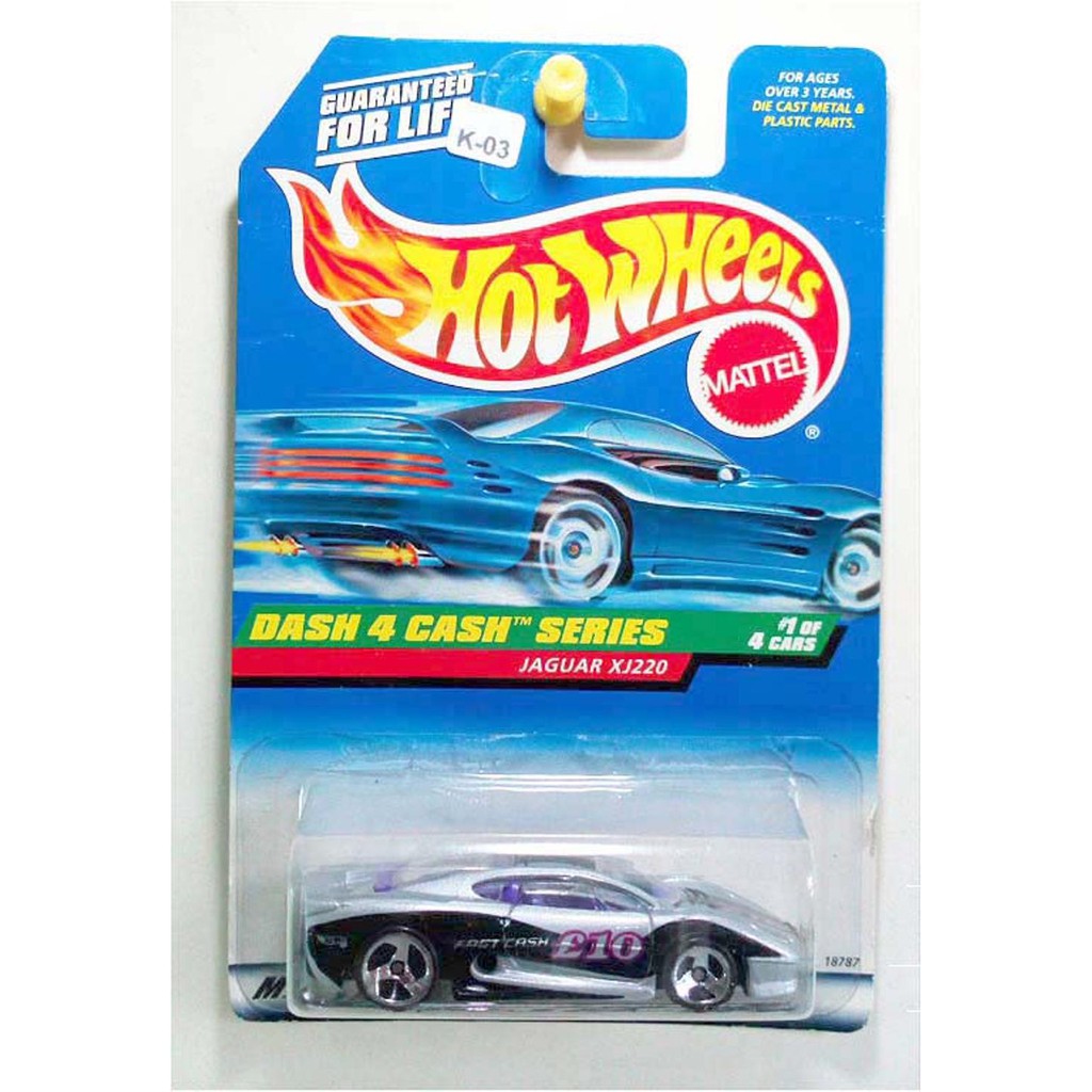 Hot Wheels Fast Cash Silver Jaguar XJ220 -L10 (1998)