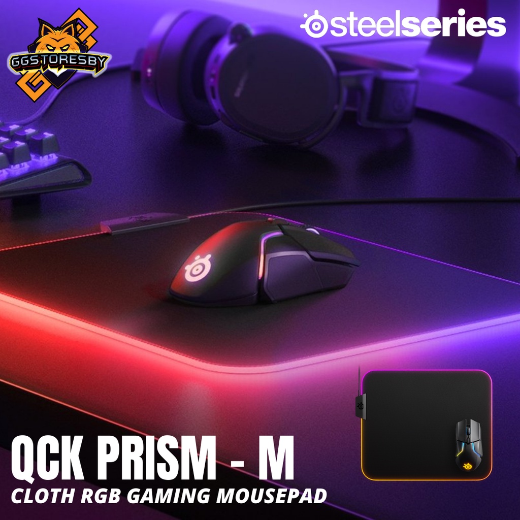 Steelseries QCK PRISM tela-Medium RGB Gaming Mousepad | Shopee México