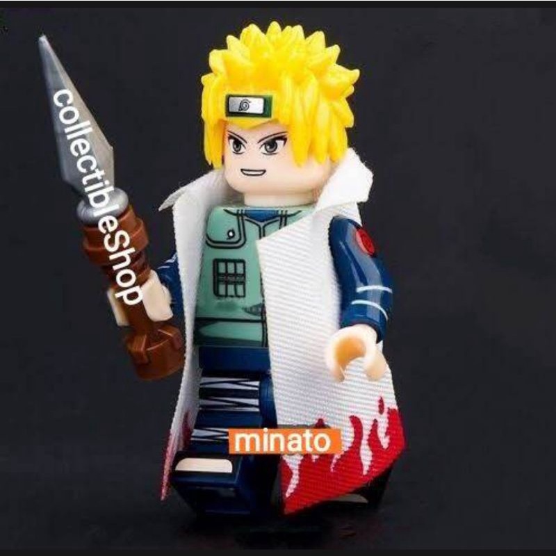 Figura de acción Naruto Minato Lego minifigura Minato imagen real ...