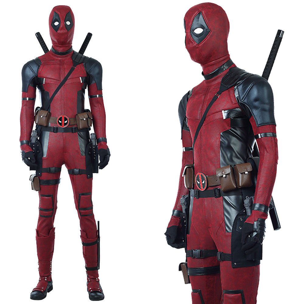 disfraz de cosplay de halloween deadpool lycra cuerpo completo spandex ...