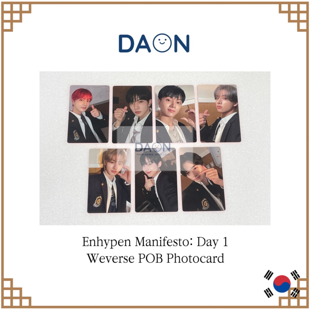 Enhypen Manifesto : Day 1 Weverse POB Photocard SET | Shopee México