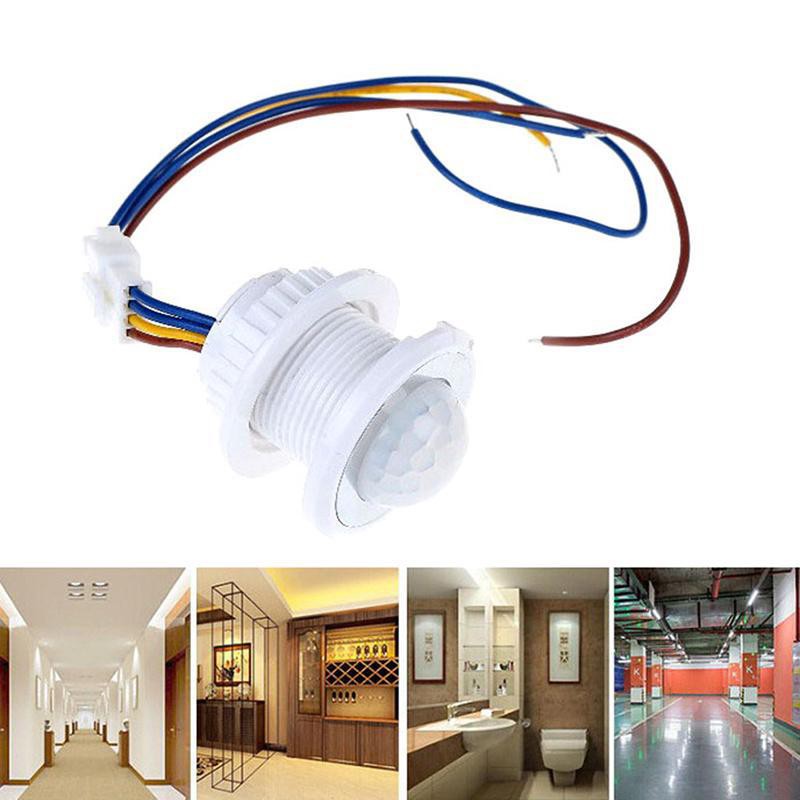 Luz De techo Led infrarrojo Sensor De cuerpo Humano Mini imán Pir ...