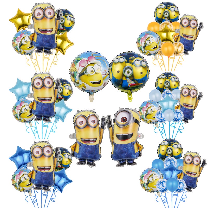Minions Película De Aluminio Globo Conjunto De Dibujos Animados ...