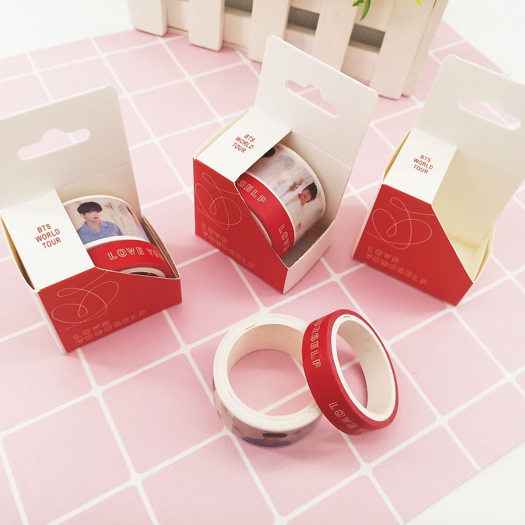 Kpop BTS Bangtan Boys Love Yoursflf Washi Tape Pegatinas | Shopee México Kpop BTS Bangtan Boys Love Yoursflf Washi Tape Pegatinas | Shopee México