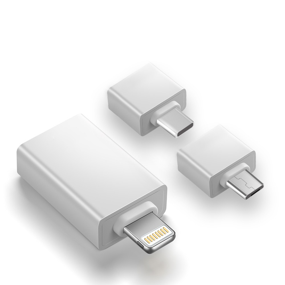 Adaptador Conector Usb Para Sincronización De Datos Lightning/Android ...