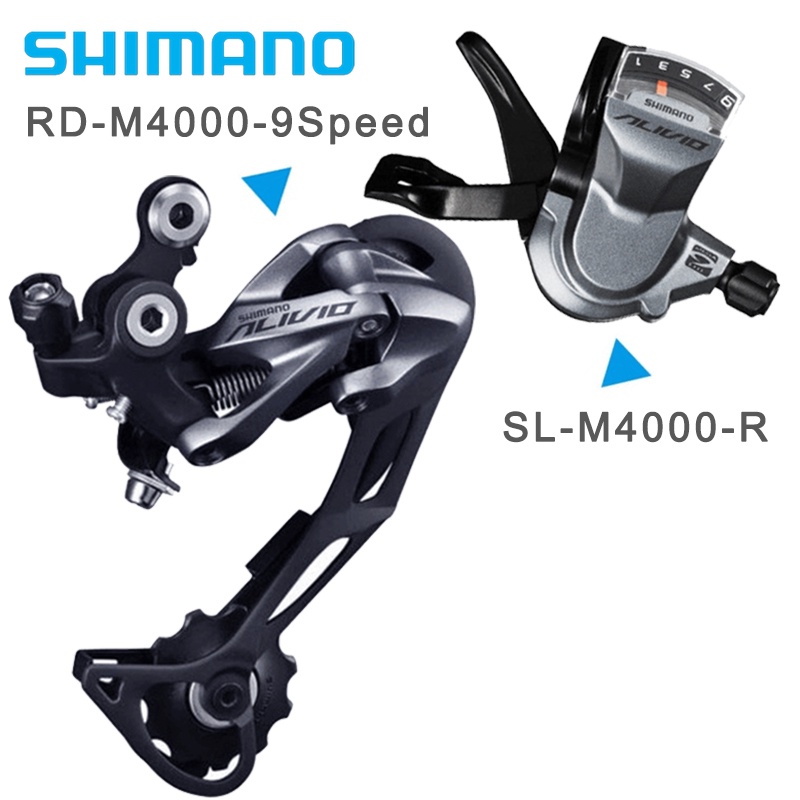Shimano Alivio M4000 9 Speed Shifter Groupset desviador trasero rd MTB ...