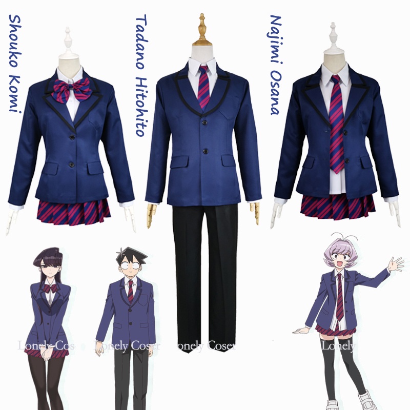 New Anime Komi Cant Communicate Cosplay Costume Shouko Komi Najimi Osana Tadano Hitohito High
