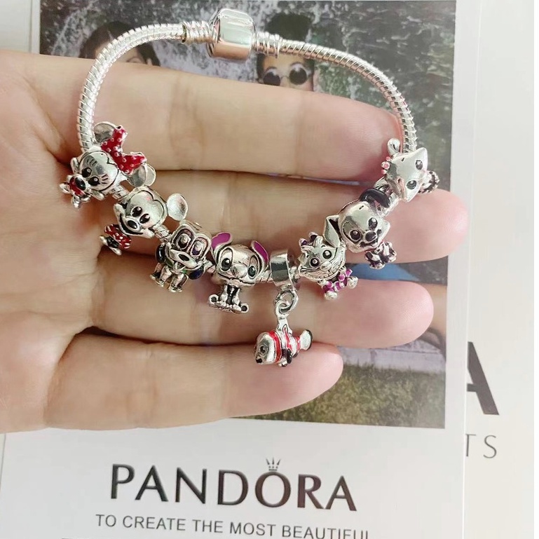 [Un Conjunto] Pulsera Pandora Serie Disney De Dibujos Animados Mickey ...