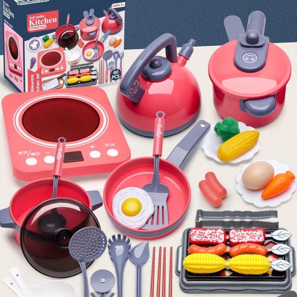Juego De 51 Piezas De Cocina Para Niños , Con Sonido Y Luz , Incluyendo ...