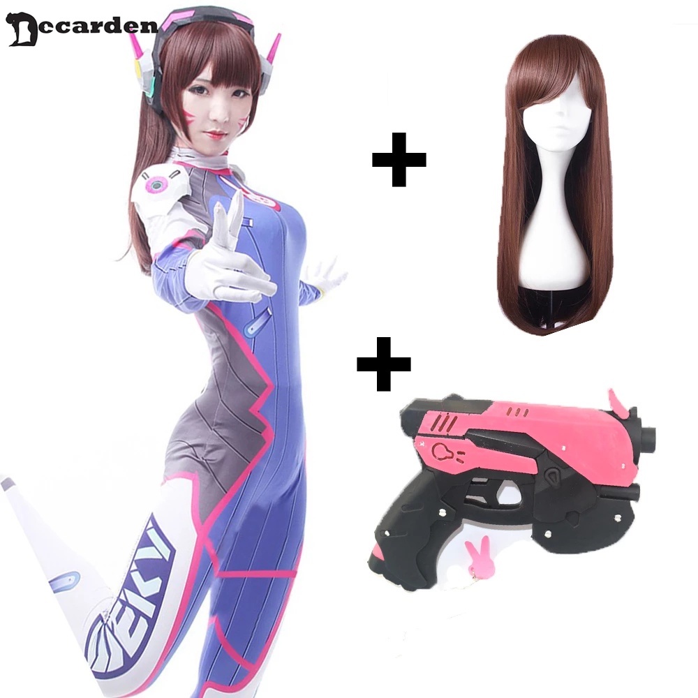 Dva Cosplay juego de disfraces femenino adulto Lycra impresión 3D Spandex fiesta de Halloween ...