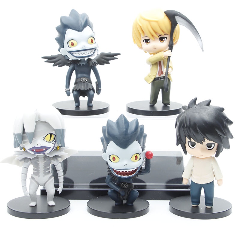 5 piezas Death Note Figurines Yagami Light L Lawliet Model Ryuuku Rem ...