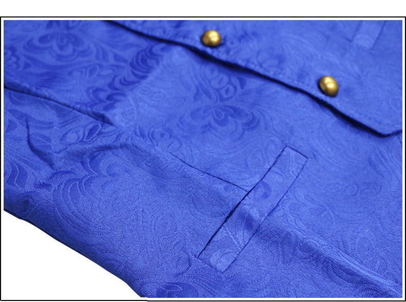 Chaleco De Traje Steampunk Gótico Victoriano De Un Solo Pecho Brocado ...