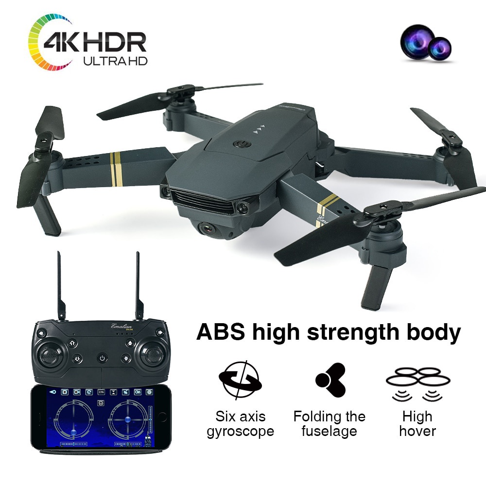 E58 UAV Plegable 4k Fotografía Aérea HD Larga Resistencia quadcopter Altura Fija control Remoto ...