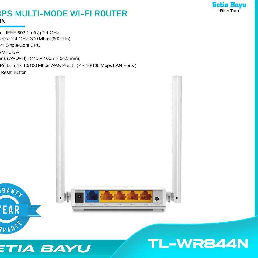 Tp-Link TL-WR 844N 300Mbps Wifi Router TP Link Multi modos Router ...