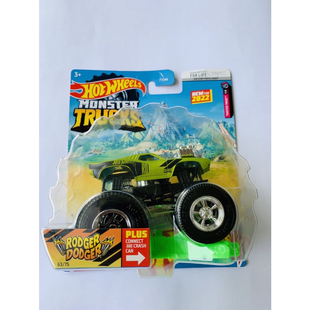 Hot Wheels Monster Trucks Twisted Tredz Rodger Dodger Diecast Car