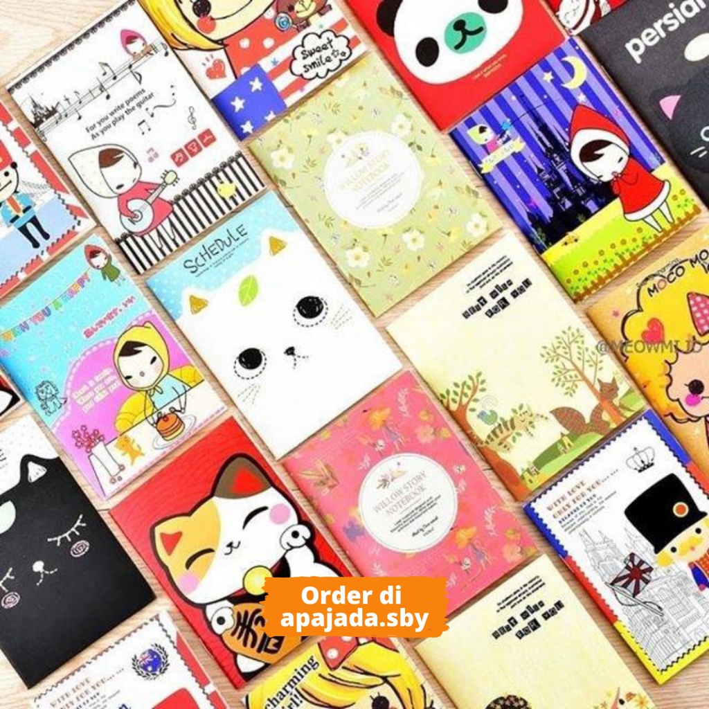 Mini lindo personaje libro de notas de dibujos animados de dibujos ...