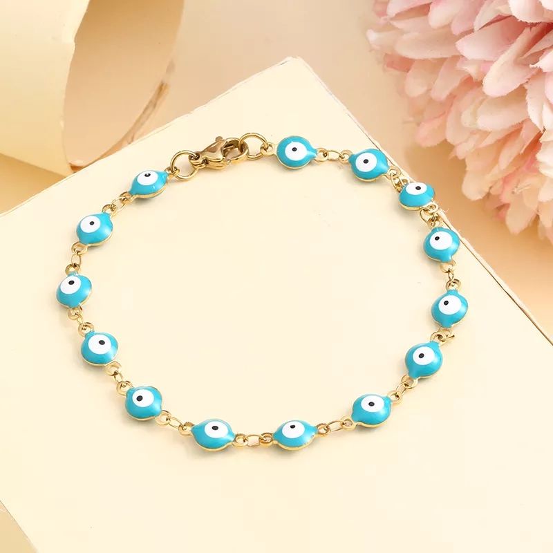 Pulsera de ojo turco acero inoxidable | Shopee México