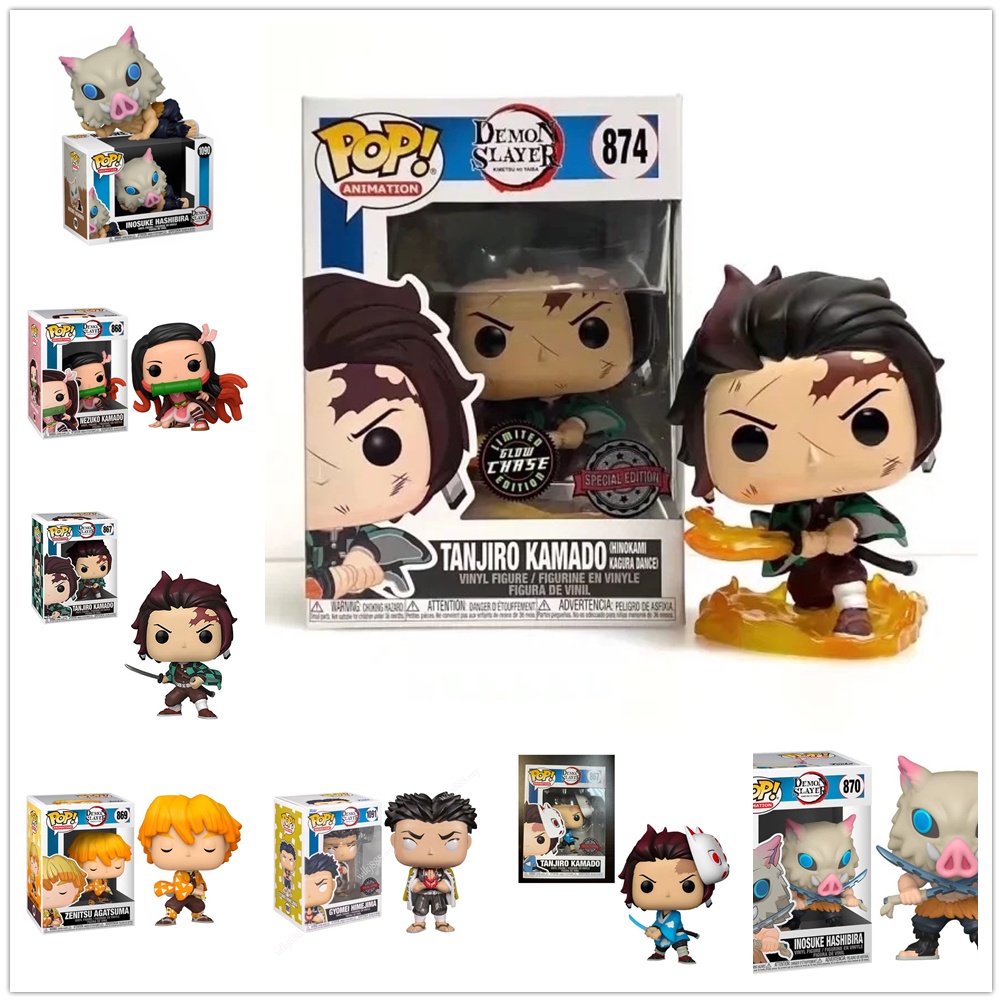 Funko Pop Demon Slayer Tanjirou Nezuko Chaveiro Agatsuma Zenitsu ...