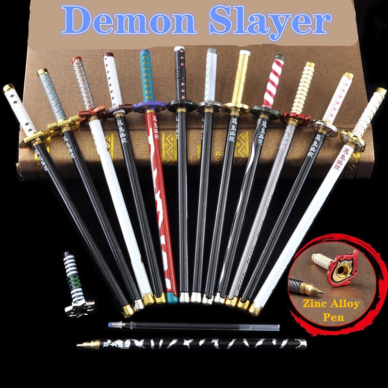 Japón Anime Demon Slayer Kimetsu no Yaiba multifunción pluma juguete ...
