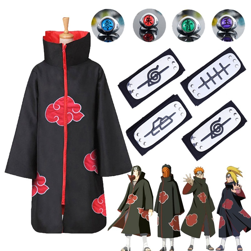 anime naruto capa akatsuki uchiha itachi disfraz cosplay capa adultos ...