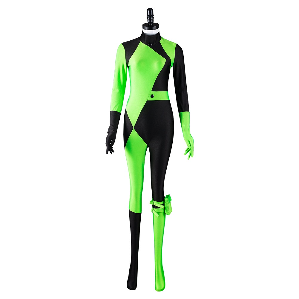 Brehiay Kim Possible Shego Cosplay Disfraz Para Mujer Mono Body