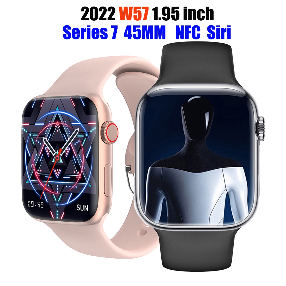 W57 Smart Watch Series 7 Llamada Bluetooth IP68 Impermeable NFC Siri ...
