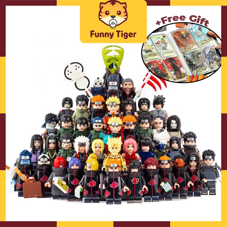 Naruto Lego Building Blocks Bricks Uzumaki Uchiha Sasuke Jiraika Famous ...