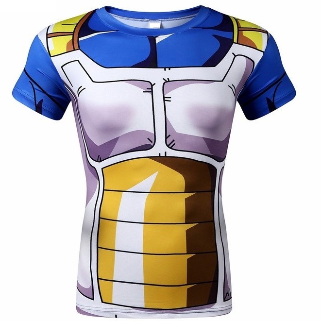 Anime DBZ-Camiseta de Dragon Ball Son Goku para hombre, ropa deportiva ...