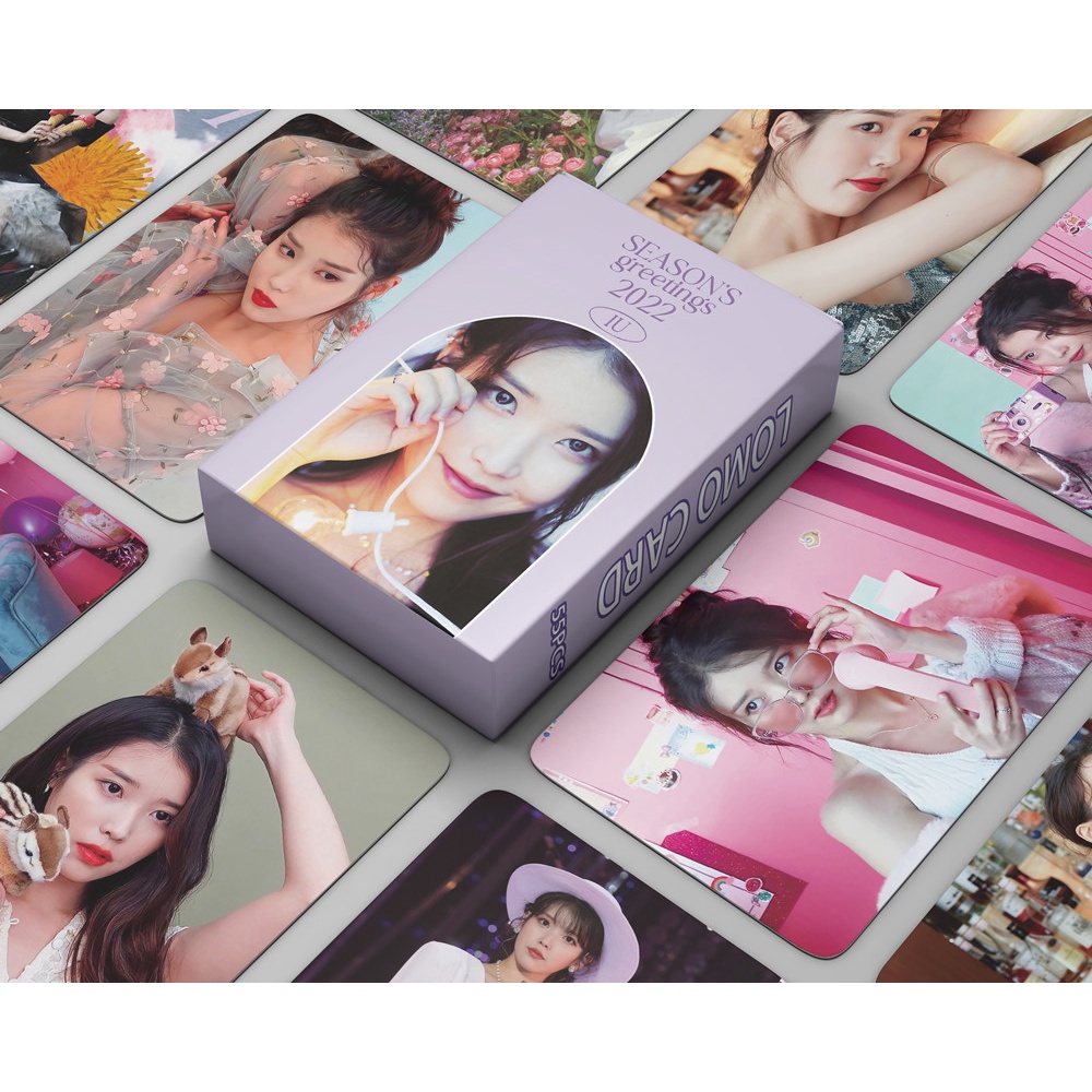 55 Unids/set KPOP IU Photocards 2022 SEASON'S GREETINGS LOMO Card HD ...