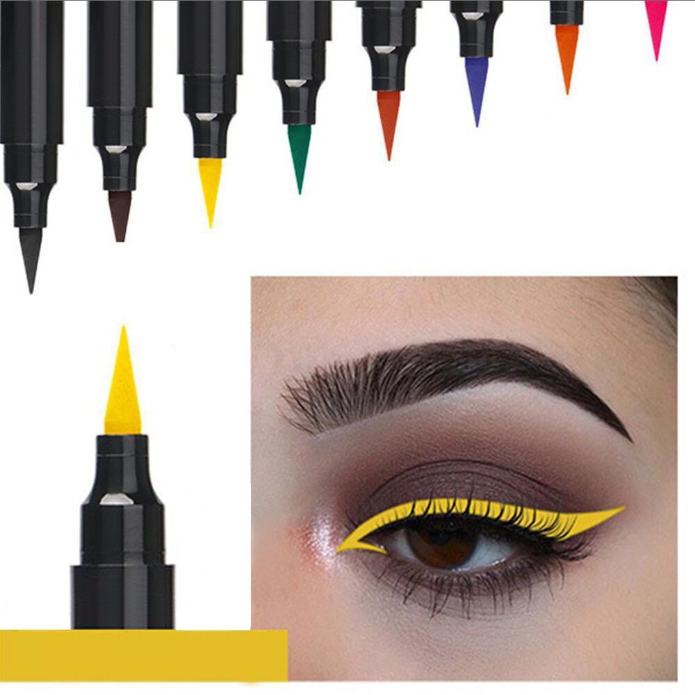 Delineador De Ojos Líquido De 12 Colores/Bolígrafo De Neón/Maquillaje ...